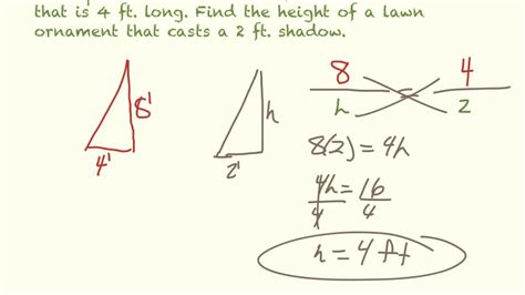 Quiz B 13 To 18 Solving With Similar Triangles Word Problems Worksheets Library
