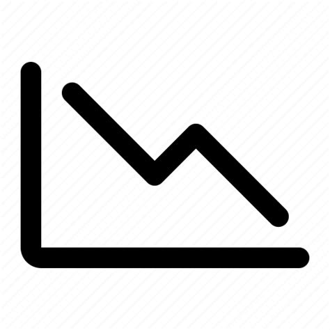 Graph Chart Analytic Loss Decrease Icon Download On Iconfinder