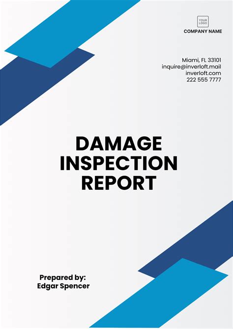 Free Damage Report Templates To Edit Online And Print