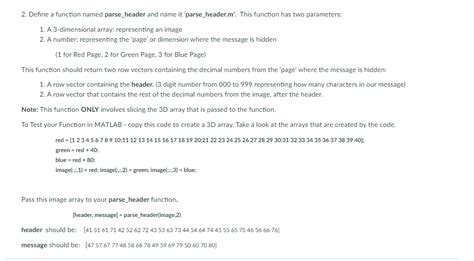 2 define a function named parse header and name it