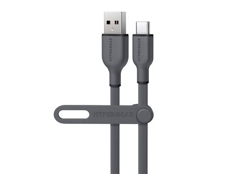 Flexi Pro Usb A To Usb C Soft Touch Silicone Fast Charge Cable 10ft