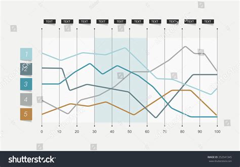 Flat Chart Lined Graph Simply Color Stock Vector Royalty Free Shutterstock
