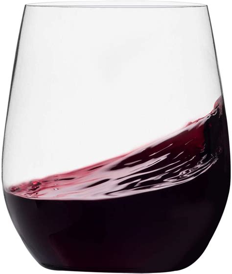 Munfix Plastic Stemless Wine Glasses 24 Pack