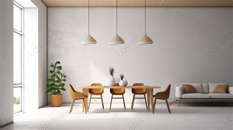 미니멀리스트 다이닝 및 거실 인테리어 디자인의 3d 렌더링 리스 배경 거실 배경 다이 배경 이미지 Hd 리스 거실 다이 배경 사진 무료 다운로드 Lovepik