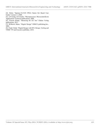 Design Of Dual Master I2 C Bus Controller PDF