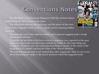 Magazine Construction Ppt