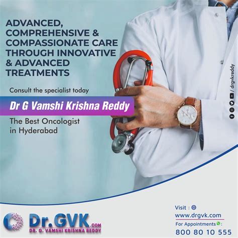 Dr G Vamshi Krishna Reddy A Renowned Oncologist In Hyderabad By
