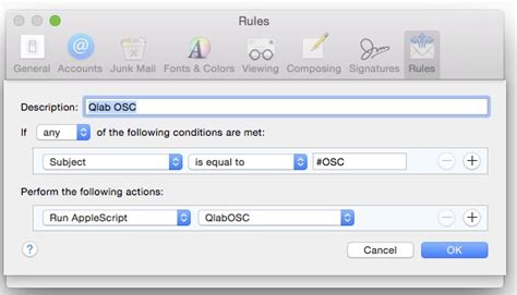 Workspace Correspondence Qlab Cookbook