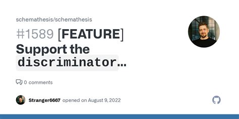 Feature Support The `discriminator` Keyword Properly · Issue 1589