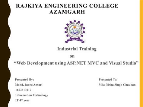 Asp Net Mvc Ppt PPTX Web Development Internet
