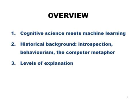 Ppt Cognitive Science For Machine Learning 1 What Is Cognitive Science Nick Chater