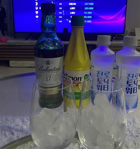 위스키로 하이볼 홈칵테일 만들기