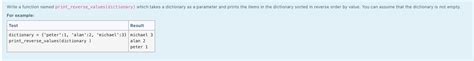 Solved Write A Function Named Printreversevalues