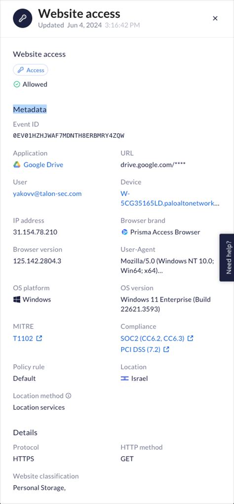 Explore Prisma Access Browser Events