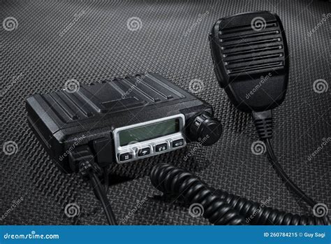 Emergency Two Way Radio And Microphone Stock Image Image Of Electronics Disaster 260784215
