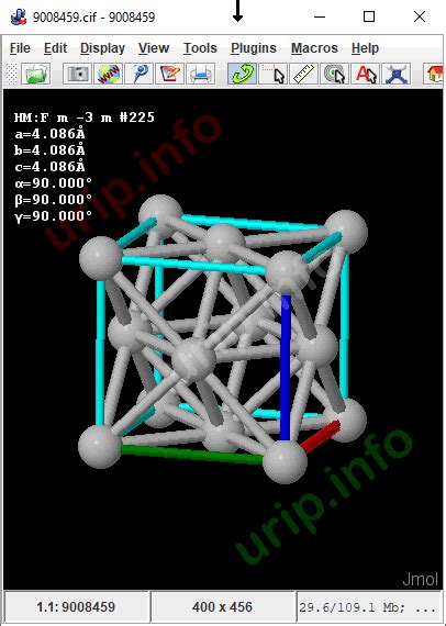 Cara Mewarnai Atom Pada Lapisan Struktur Kisi Kristal Di Jmol Urip Dot Info
