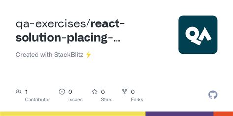 Github Qa Exercisesreact Solution Placing Components In Separate Files Created With