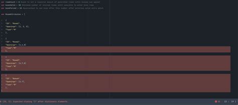 Expected Closing After Dictionary Elements But I Have A Closing