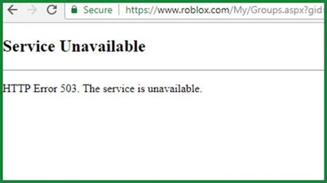 Roblox 503 Service Unavailable Fix Why Is Roblox Not Working 2021