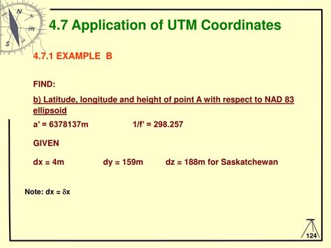 Ppt 4 6 Transformation Between Geographic And Utm Coordinates