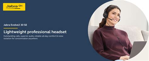 Amazon Com Jabra Evolve Se Wired Stereo Noise Cancelling Headset Features Microphone