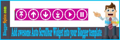 Add Awesome Auto Scrollbar Widget Into Your Blogger Template