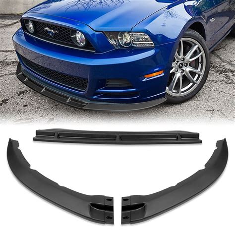 For 2013 2014 Ford Mustang Gt Style Matt Black Front Bumper Body Kit