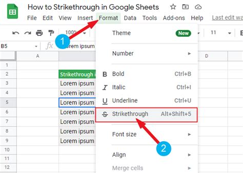 How To Strikethrough In Google Sheets With Examples Software Accountant