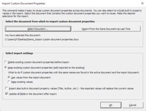 Work Smarter With Document Properties In Word Word Add In