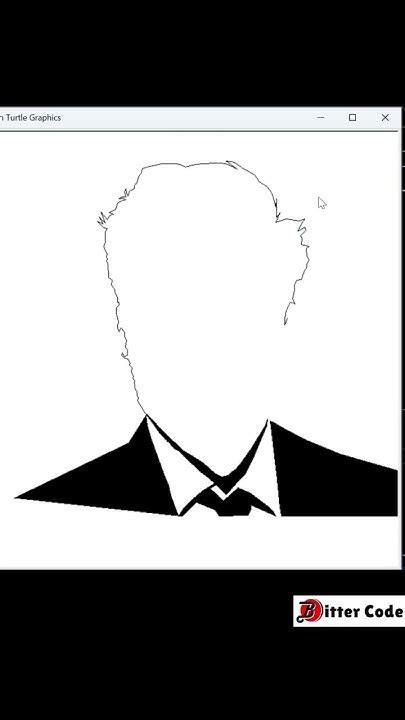 Drawing Ironman Tony Stark Using Two Lines Of Python Code Coding Whatsappstatus Shorts