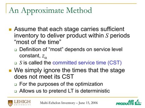 Topic 4 Multi Echelon Inventoryppt Logistics Business