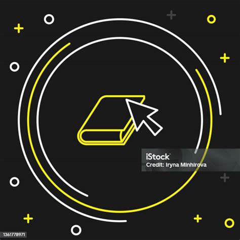 라인 온라인 책 아이콘은 검은 색 배경에 격리 인터넷 교육 개념 E러닝 리소스 먼 온라인 코스 다채로운 개요 개념 벡터 0명에 대한 스톡 벡터 아트 및 기타 이미지 Istock