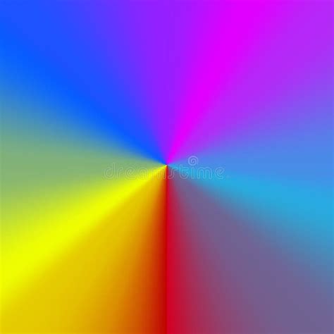 Angular Or Conical Gradient Clipart Wheel Rainbow Spectrum Illustration Stock Vector