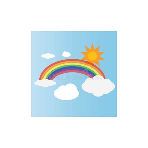 Rainbow Icon Logo Vector Stock Vector Illustration Of Weather 260308942