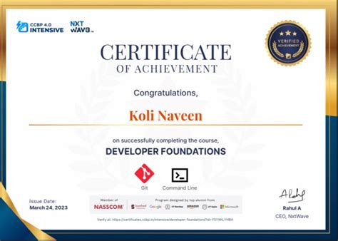 Naveen Koli On Linkedin Rahulattulurisir Nxtwave Developer