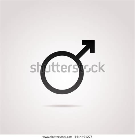 Male Sex Gender Vector Icon Symbol Stock Vector Royalty Free 1414491278 Shutterstock