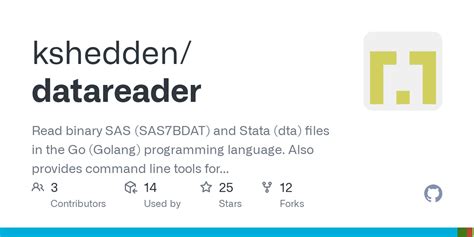 Github Ksheddendatareader Read Binary Sas Sas7bdat And Stata Dta