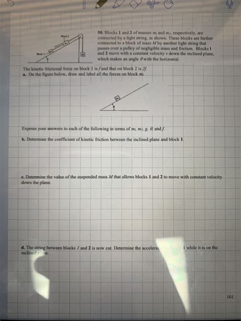 Solved To 47 The Figure Shows The Same Two Blocks A And B