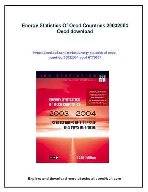 Energy Statistics Of Oecd Countries 20032004 Oecd Pdf