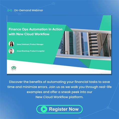 How To Speed Up Your Finance Tasks With Cloud Workflow Dbsync Posted
