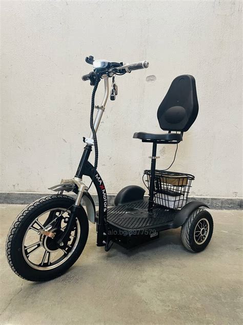 Електрическа Триколка За Възрастни Хора A3 750w Задно Предаване Черна Електрически с