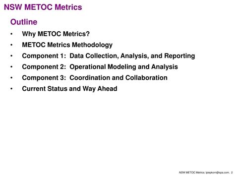 PPT Metrics Of METOC Support Of NSW Operations PowerPoint