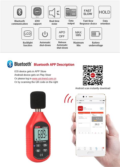 UNI T UT353BT Sound Level Meter Bluetooth Edition