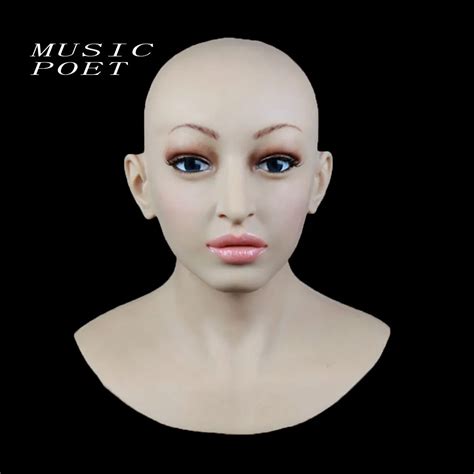 Halloween Mask Cross Dressing Female Mask Sexy Silicone Realistic Human Skin Masks Dance