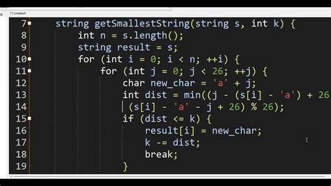 100242 lexicographically smallest string after operations with