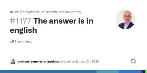 The Answer Is In English · Issue 1177 · Azure Samplesazure Search