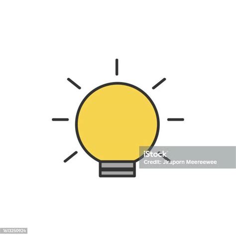 전구는 아이디어와 창조적 사고 처리를위한 분석 적 사고로 가득합니다 전구 아이콘 벡터입니다 아이디어 기호 일러스트 개념에 대한 스톡 벡터 아트 및 기타 이미지 Istock