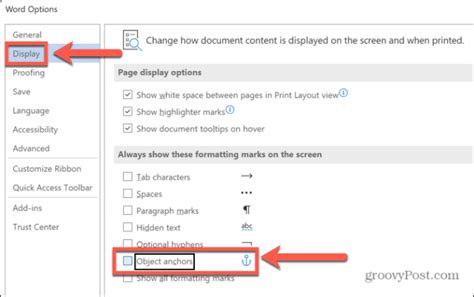 How To Remove An Anchor In Word