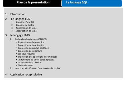 SOLUTION Chapitre Bd Langage Sql Studypool