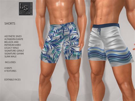 Second Life Marketplace Ls Designs Shorts 0014 Full Perm 40 Off
